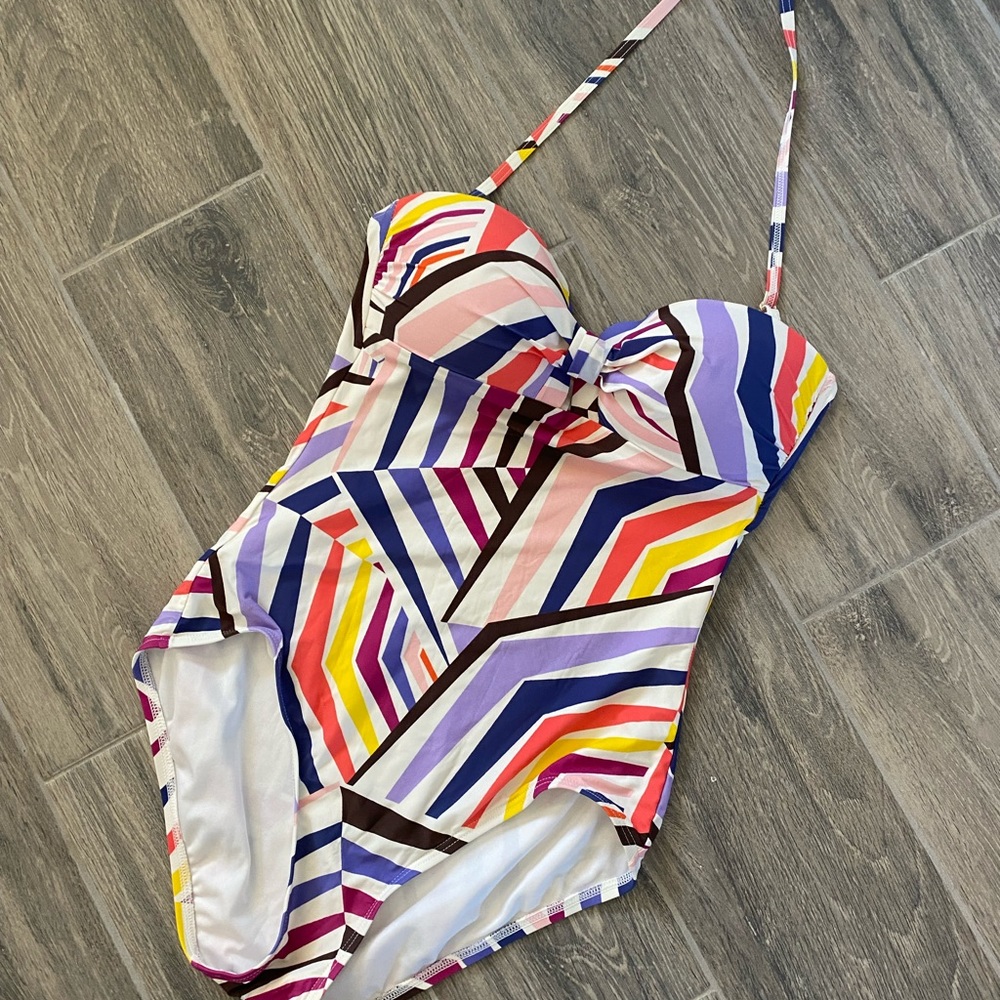 Kate Spade Mold Ban-Do One Piece Swimsuit Size Small - Gem